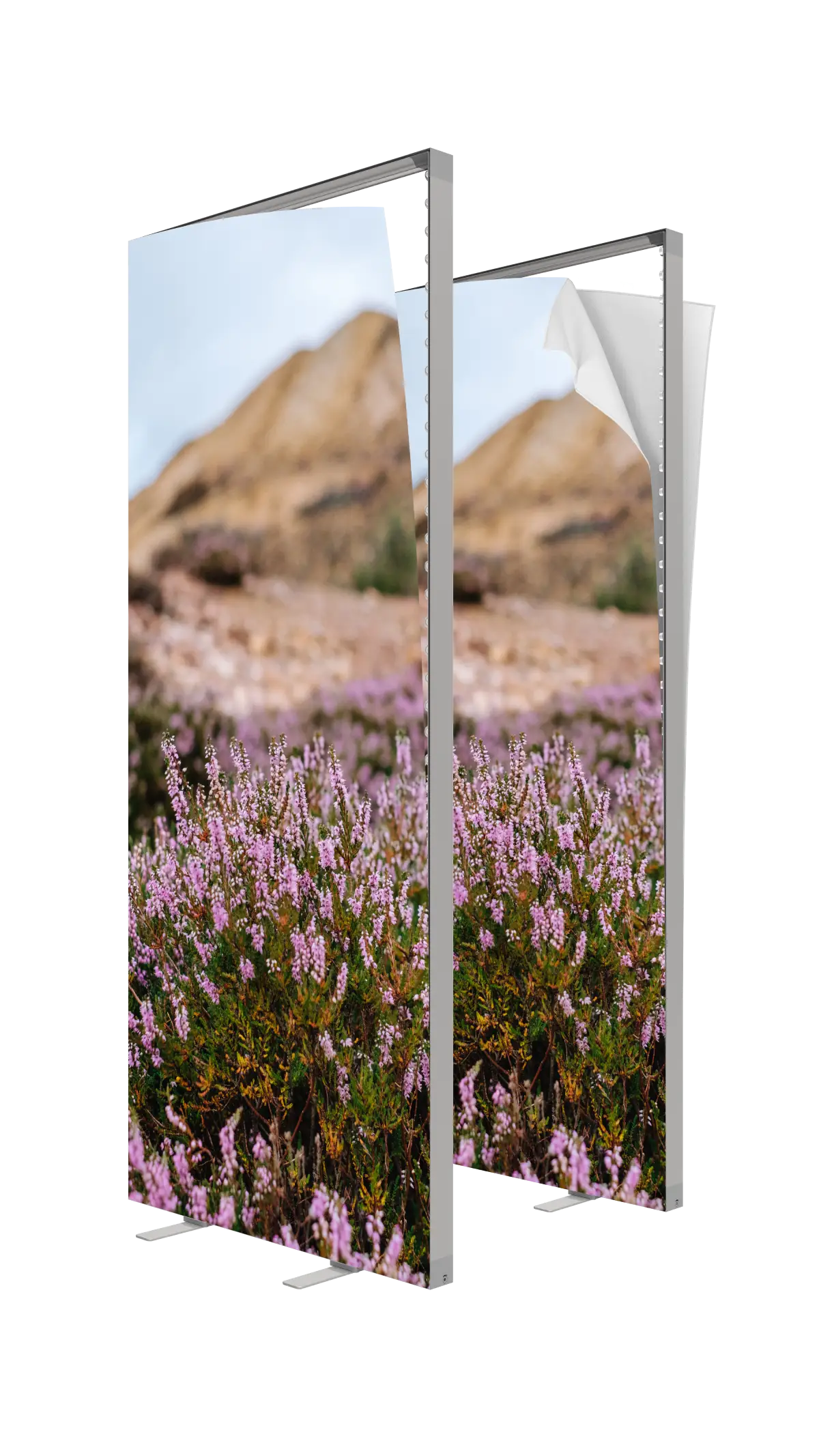 Pop lightbox free standing 85x200 cm | Dobbeltsidet